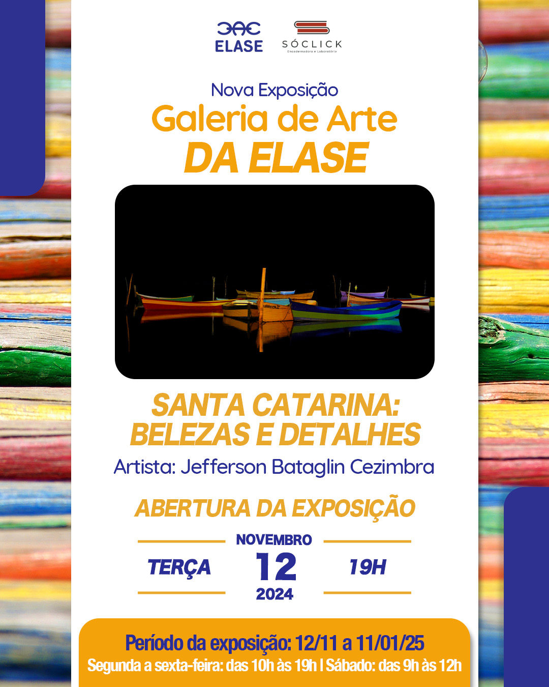 Nova Exposição na galeria de arte da ELASE. - Elase