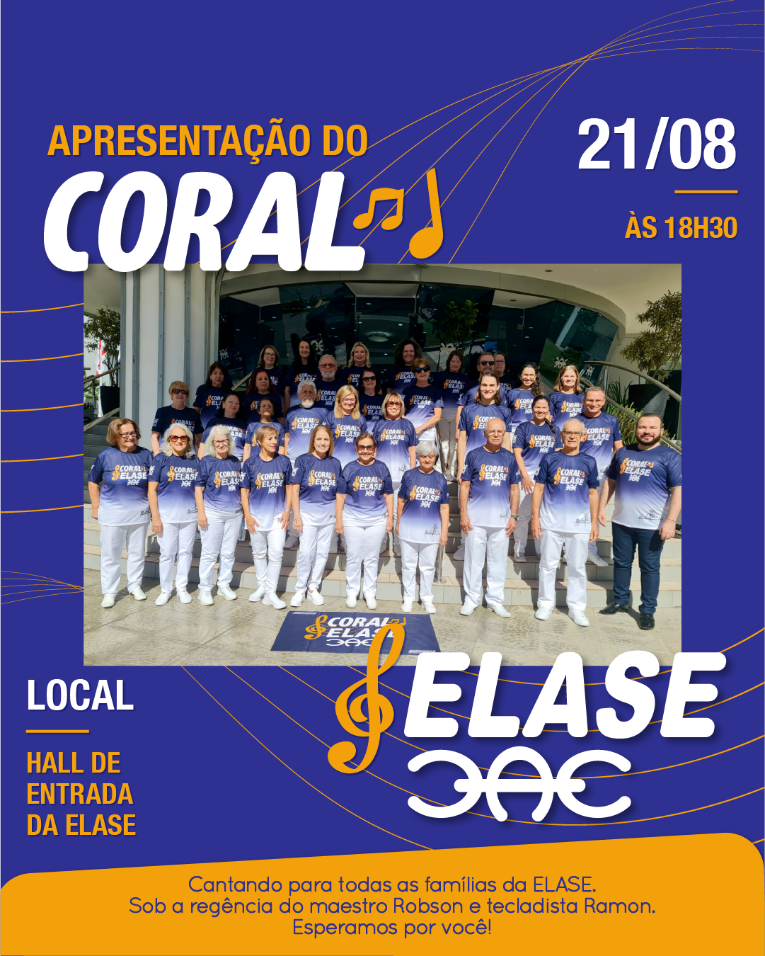 Apresentação do Coral da ELASE. - Elase