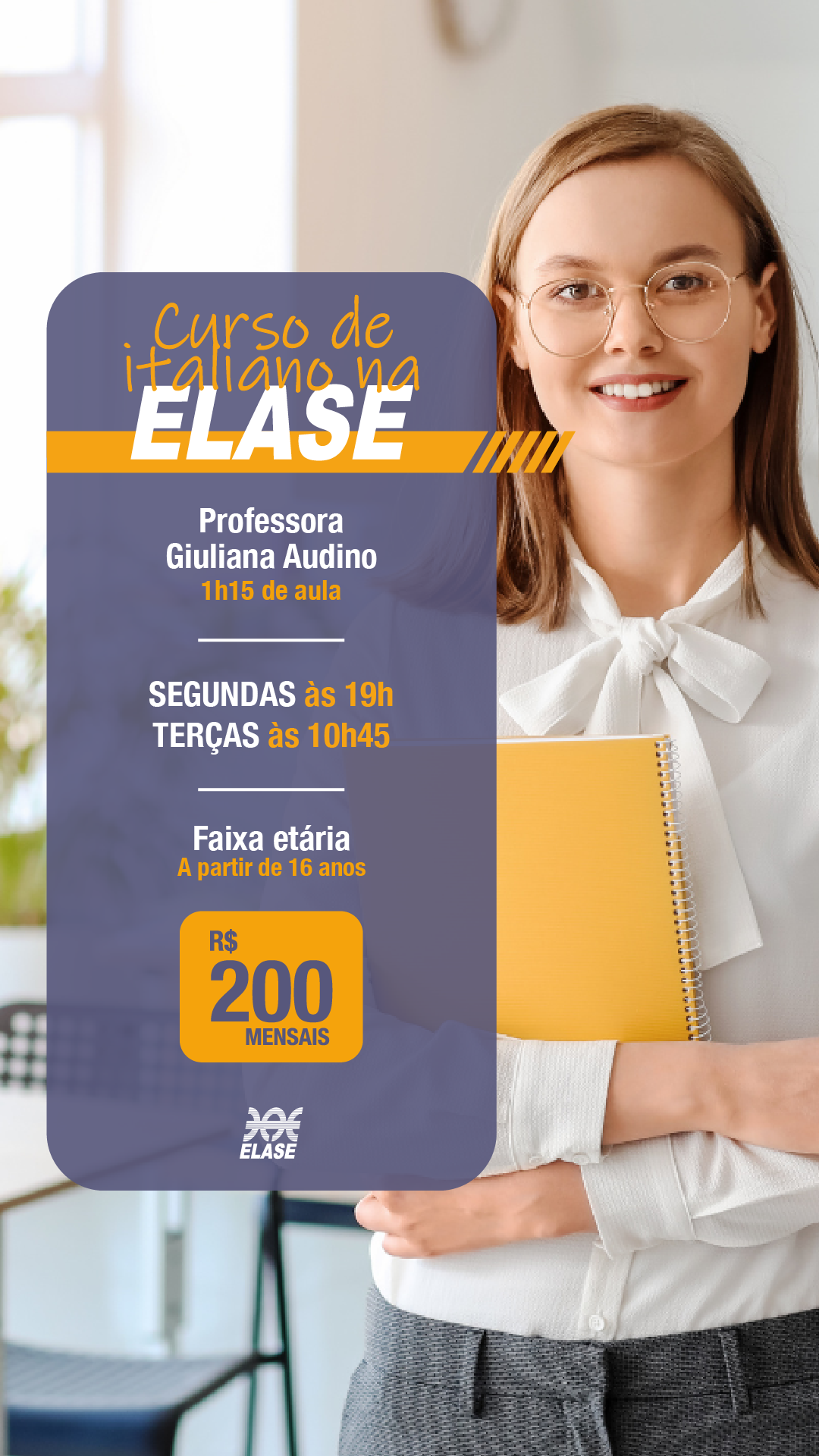 Curso de Italiano na ELASE. - Elase